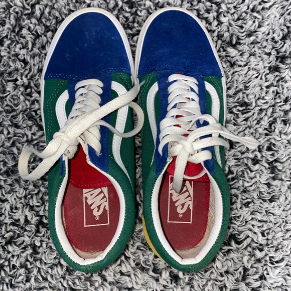 Vans | Shoes | Vans Multicolor Shoe With Red Blue Green And Yellow ...